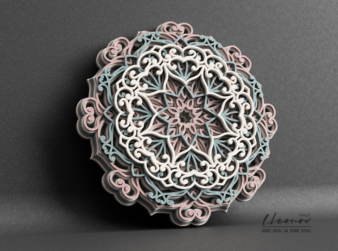 Digital File Mandala DXF File DXF File for Laser Cut | Etsy