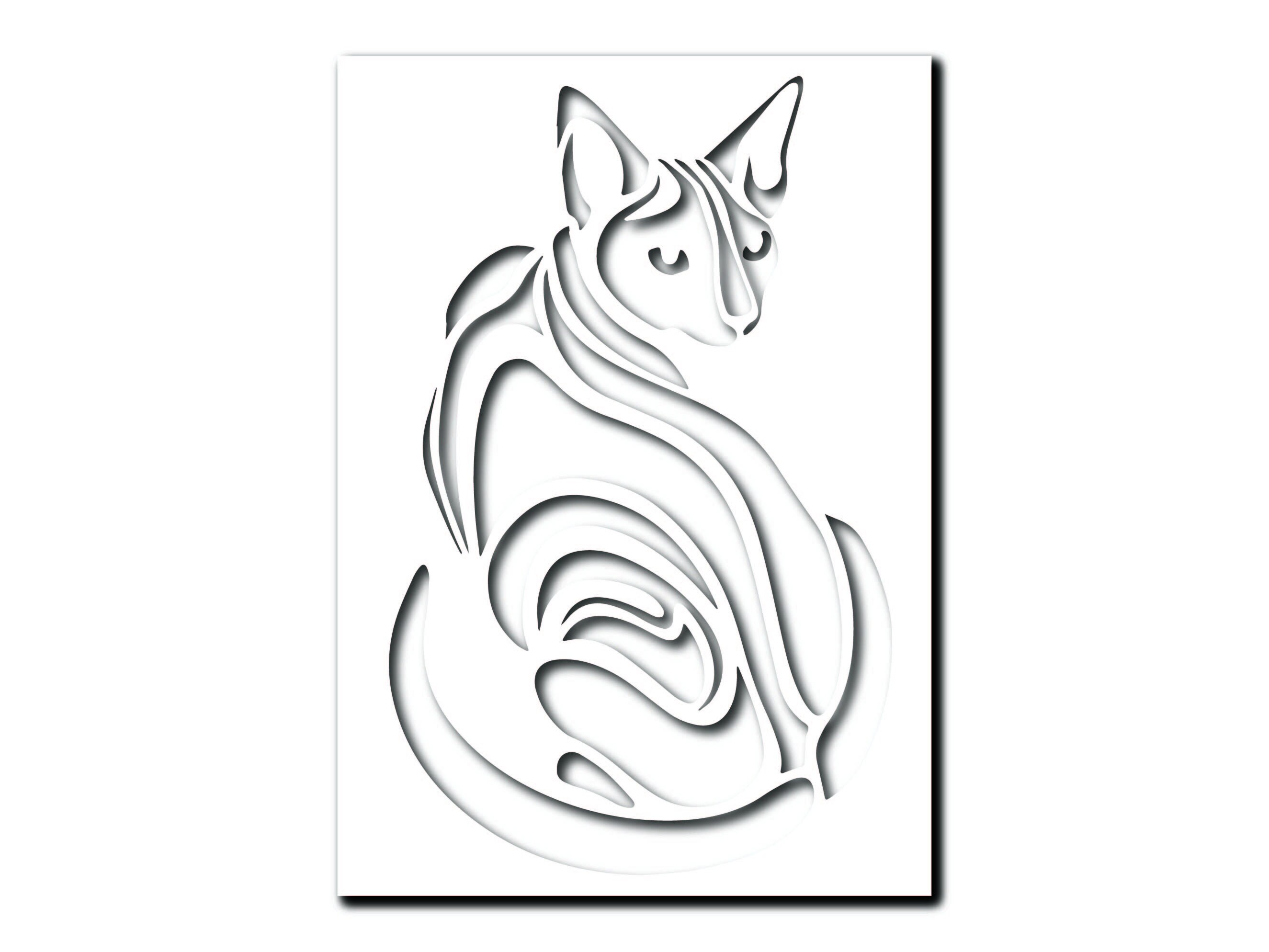 Multilayer Cat Vector File Laser Cut File Laser Cut Wall - Etsy