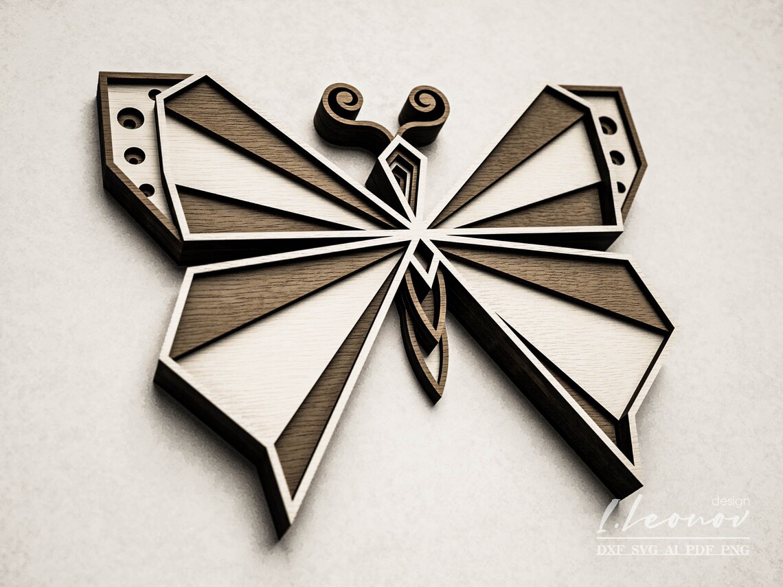 Butterfly Multilayer Project for Laser Cut. Digital Layer Wall | Etsy