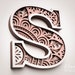 Laser Cut DXF Letter S DXF Alphabet Letter S, Laser Cut Letter ...