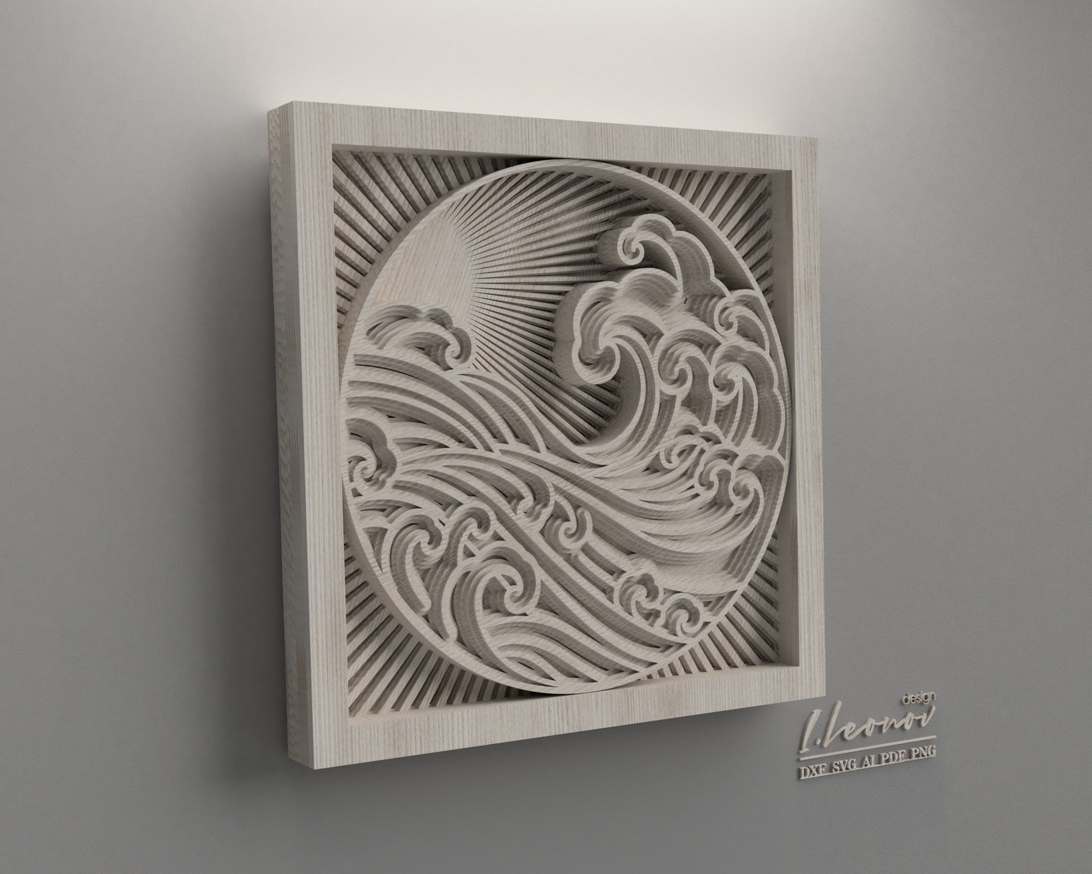 Digital File Multilayer Sea DXF File DXF File for Laser Cut - Etsy