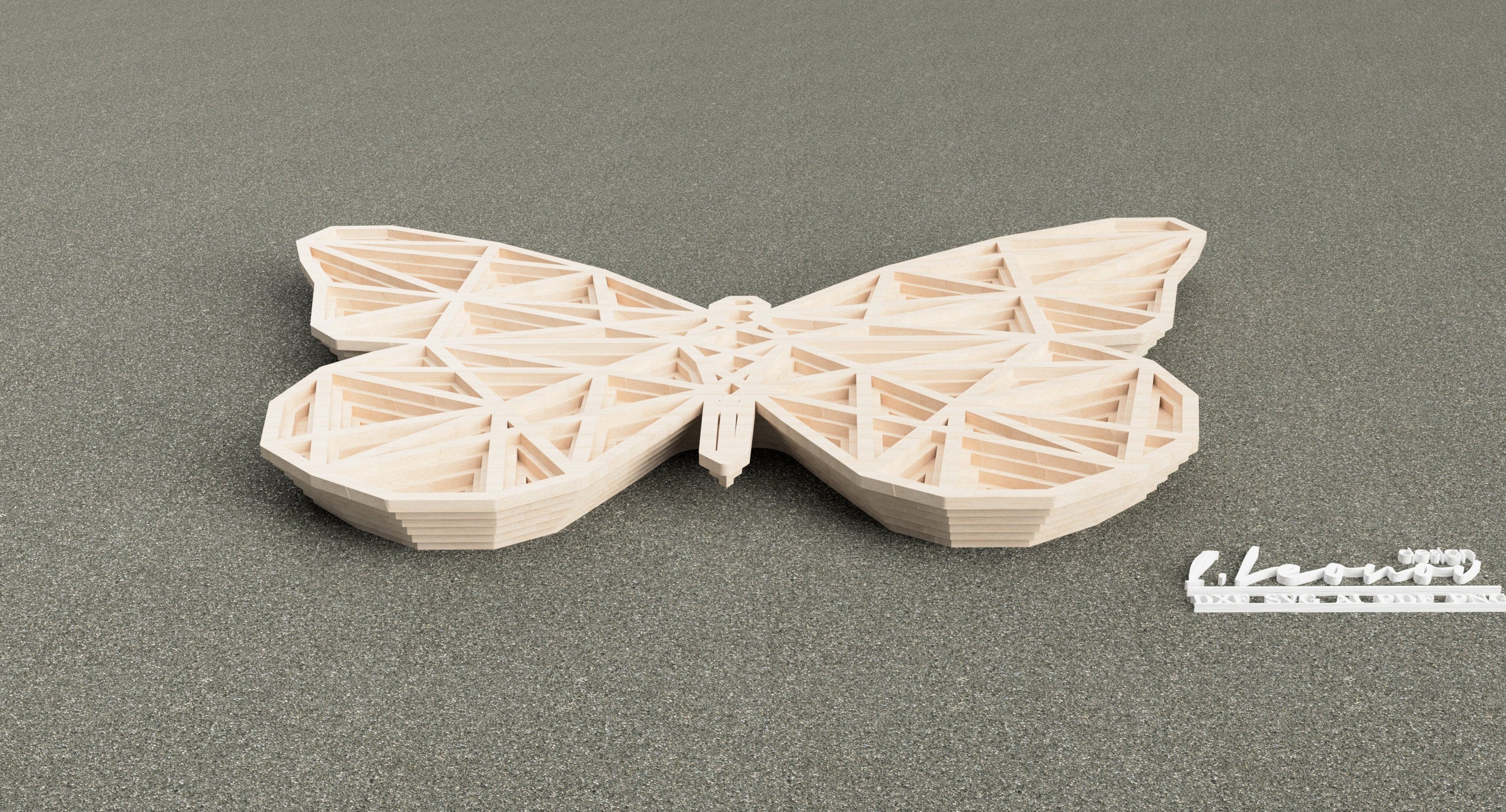 Multilayer Butterfly Laser Cut File SVG Ai EPS Dxf Laser - Etsy