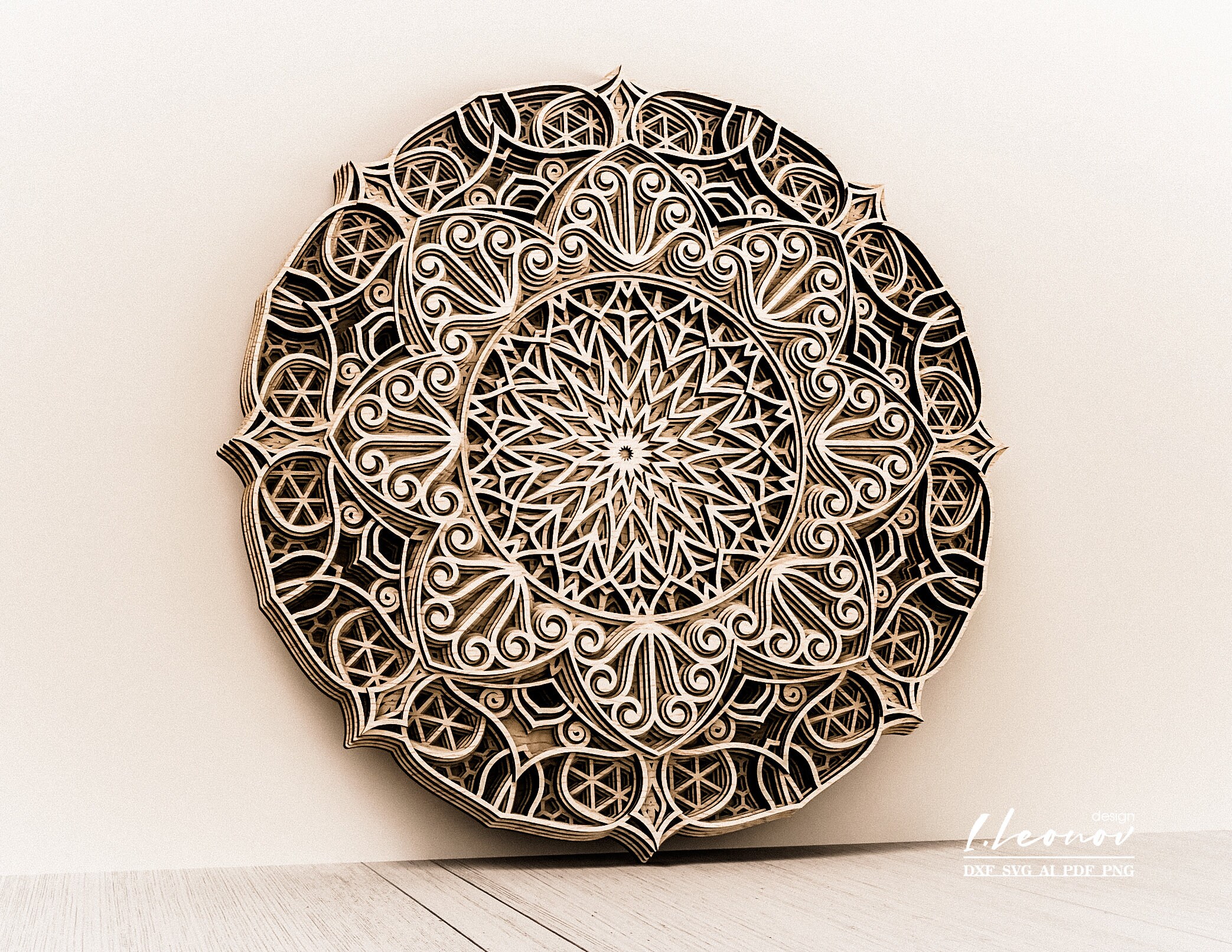 Digital File Mandala DXF File DXF File for Laser Cut - Etsy