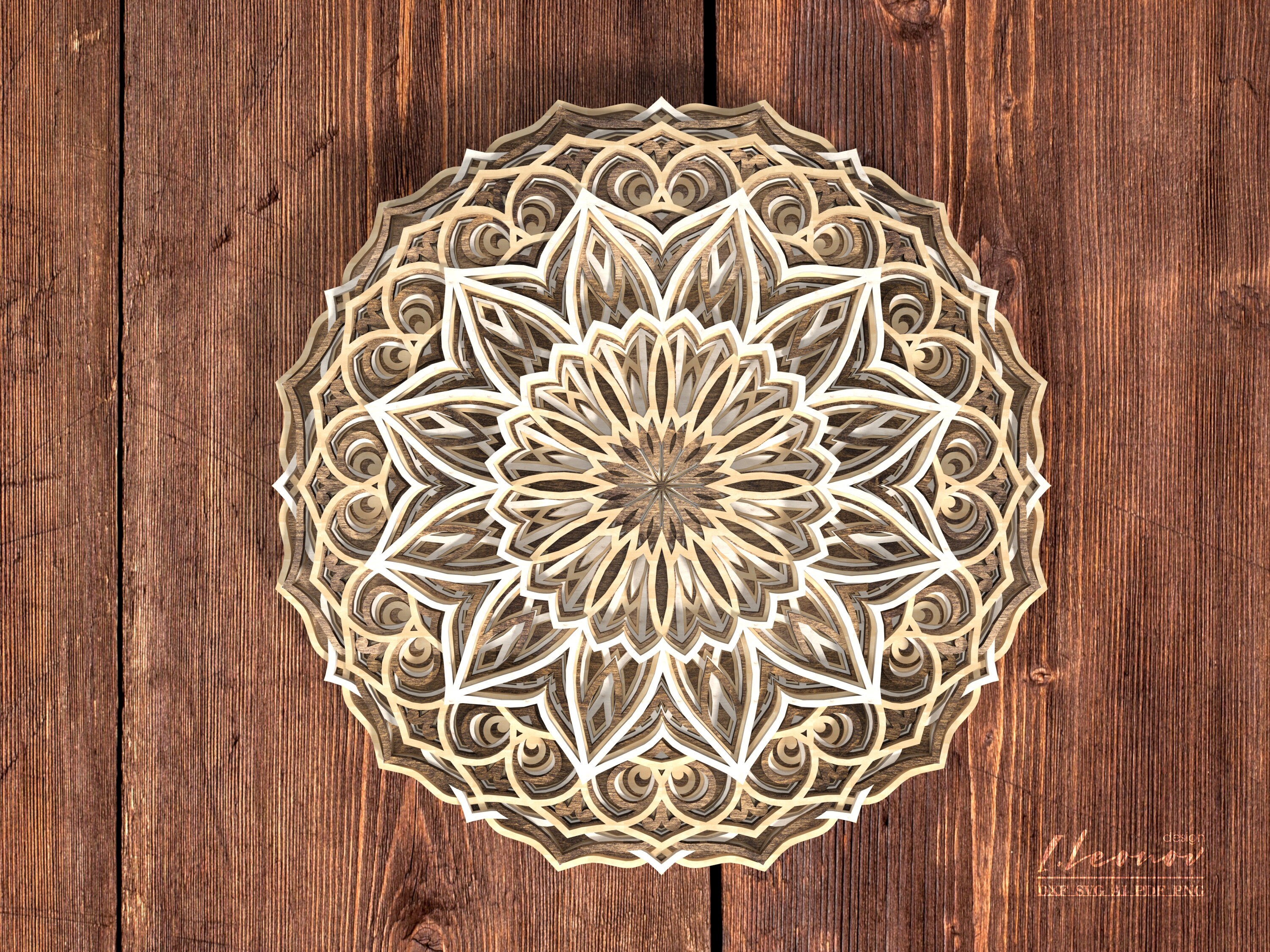 Digital File Mandala DXF File DXF File for Laser Cut - Etsy