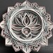 Digital File, Mandala Lotus DXF File, DXF File for Laser Cut, Layered ...