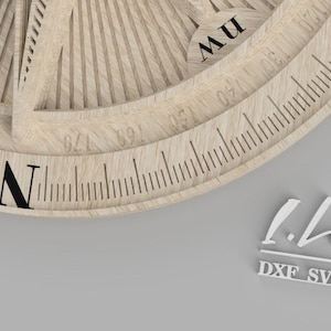 Multilayer Laser Cut Compass, Compass Dxf File, SVG Ai EPS Dxf Laser ...