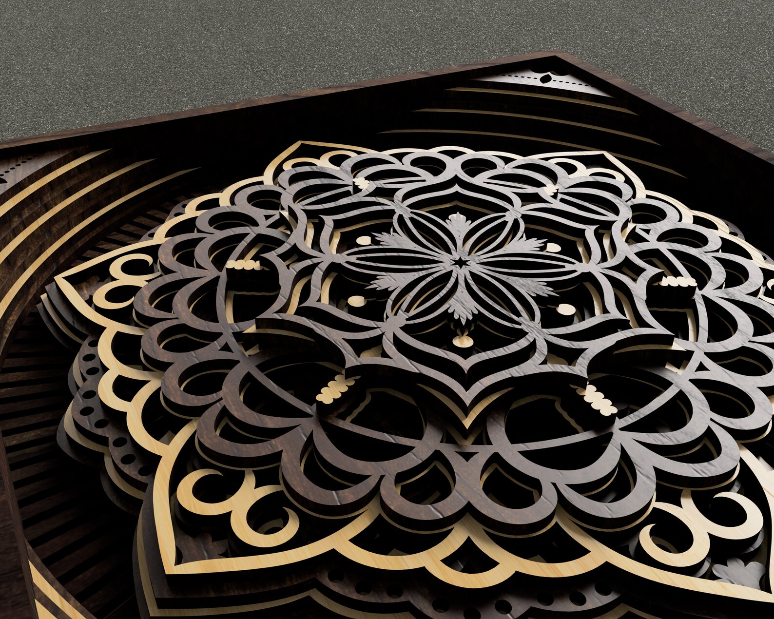 Digital File, Multilayer Mandala DXF File, DXF File for Laser Cut ...