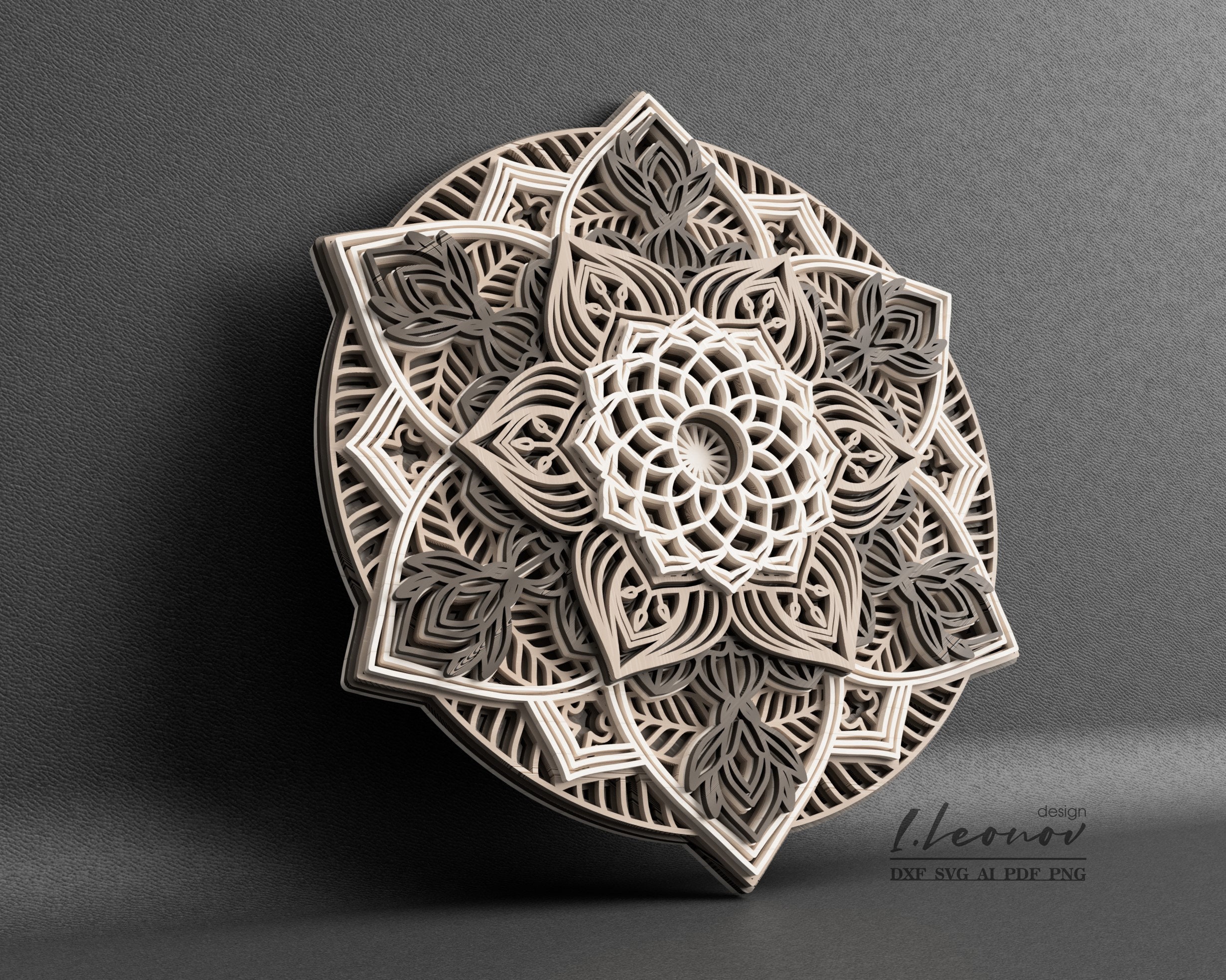 Digital File Mandala DXF File DXF File for Laser Cut - Etsy Canada