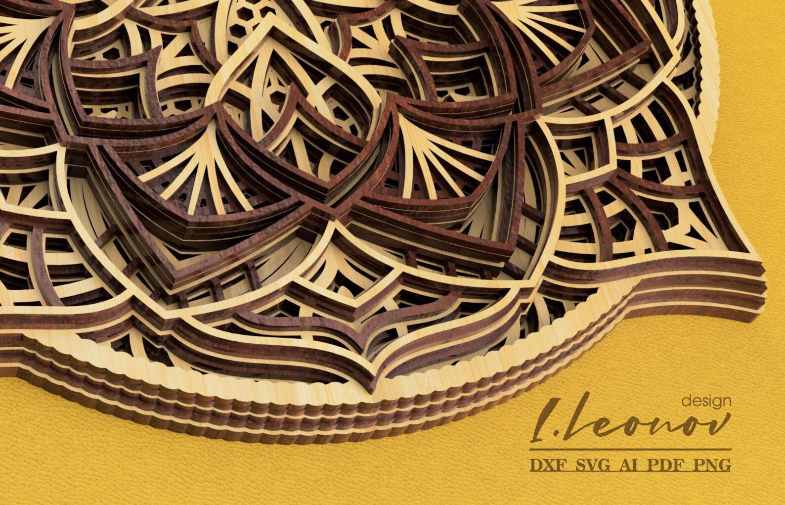 Multilayer Laser Cut Mandala Dxf File , Dxf File for Laser Cut, Paper ...
