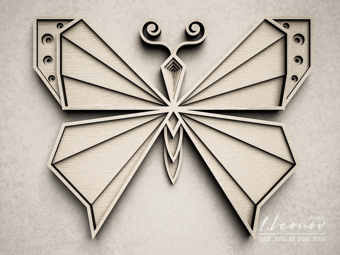 Butterfly Multilayer Project for Laser Cut. Digital Layer Wall - Etsy