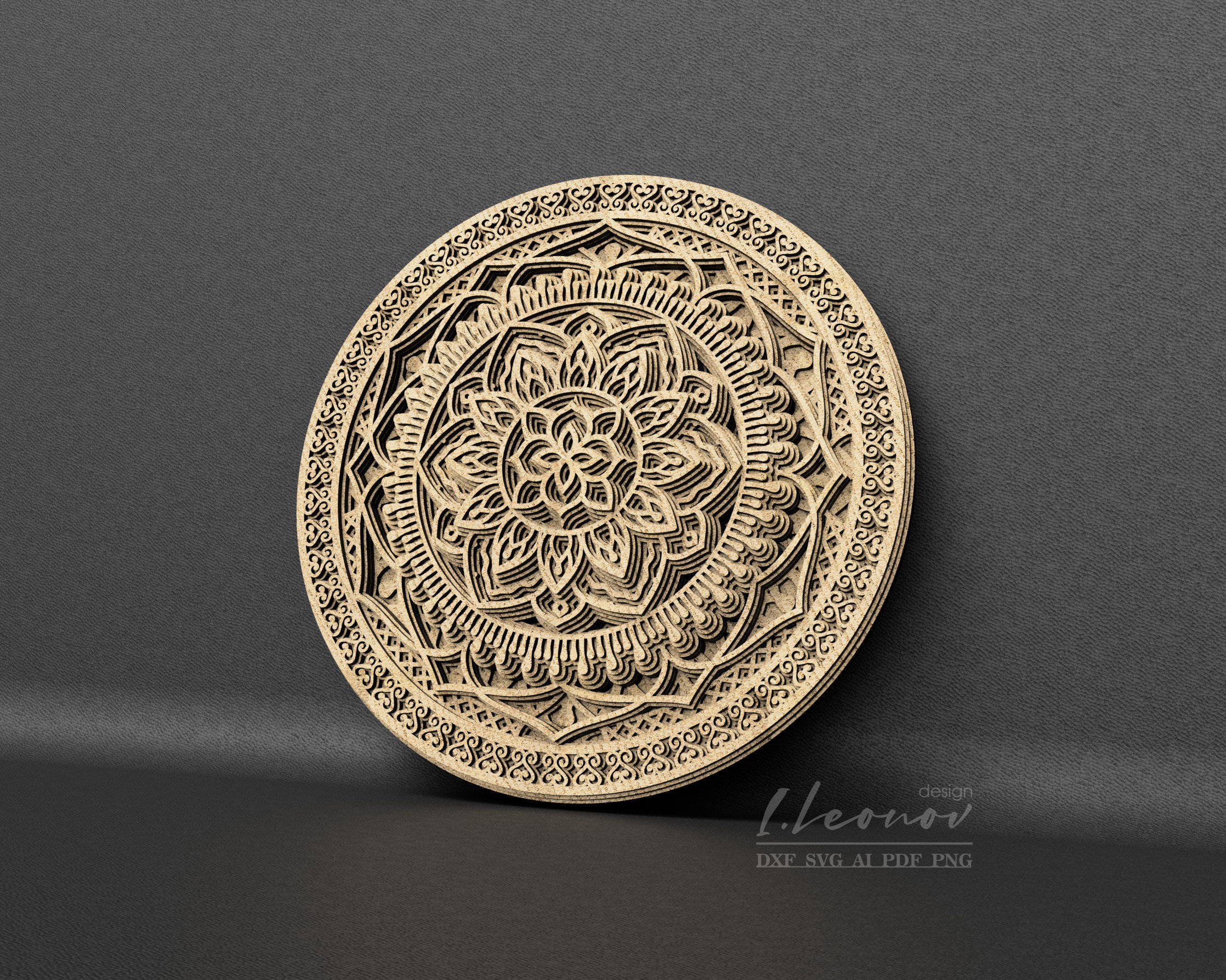 Multilayer Mandala Laser Cut File DXF File for Laser Cut - Etsy