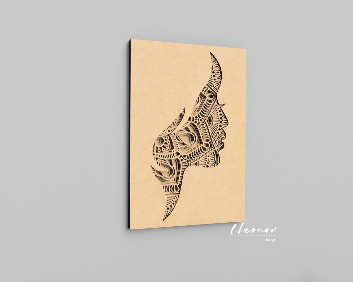 Multilayer Laser Cut File Women Dxf File SVG Ai EPS Dxf - Etsy