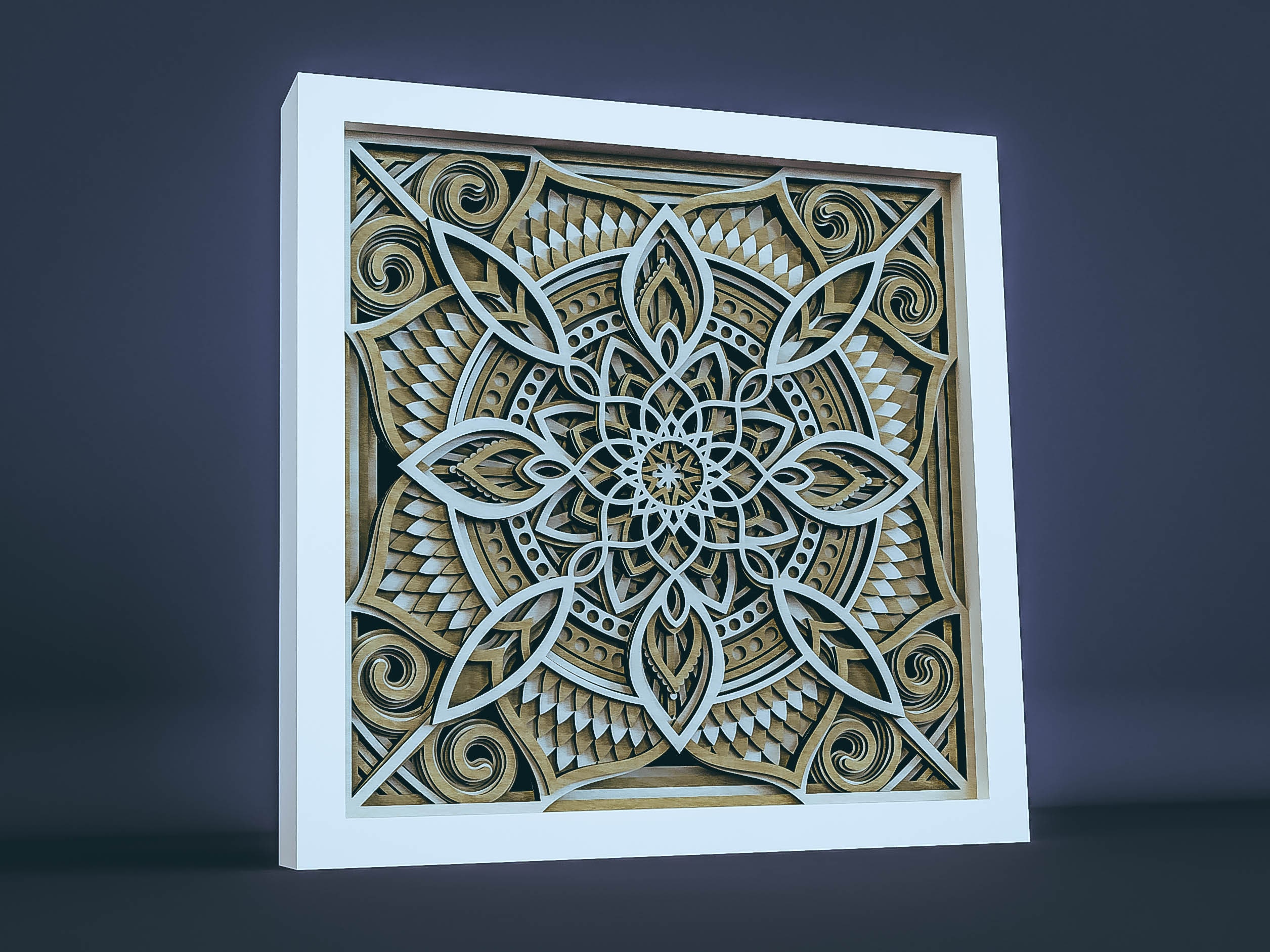 Dxf File for Laser Cut, Scancut SVG Multilayer Laser Cut Mandala Dxf ...