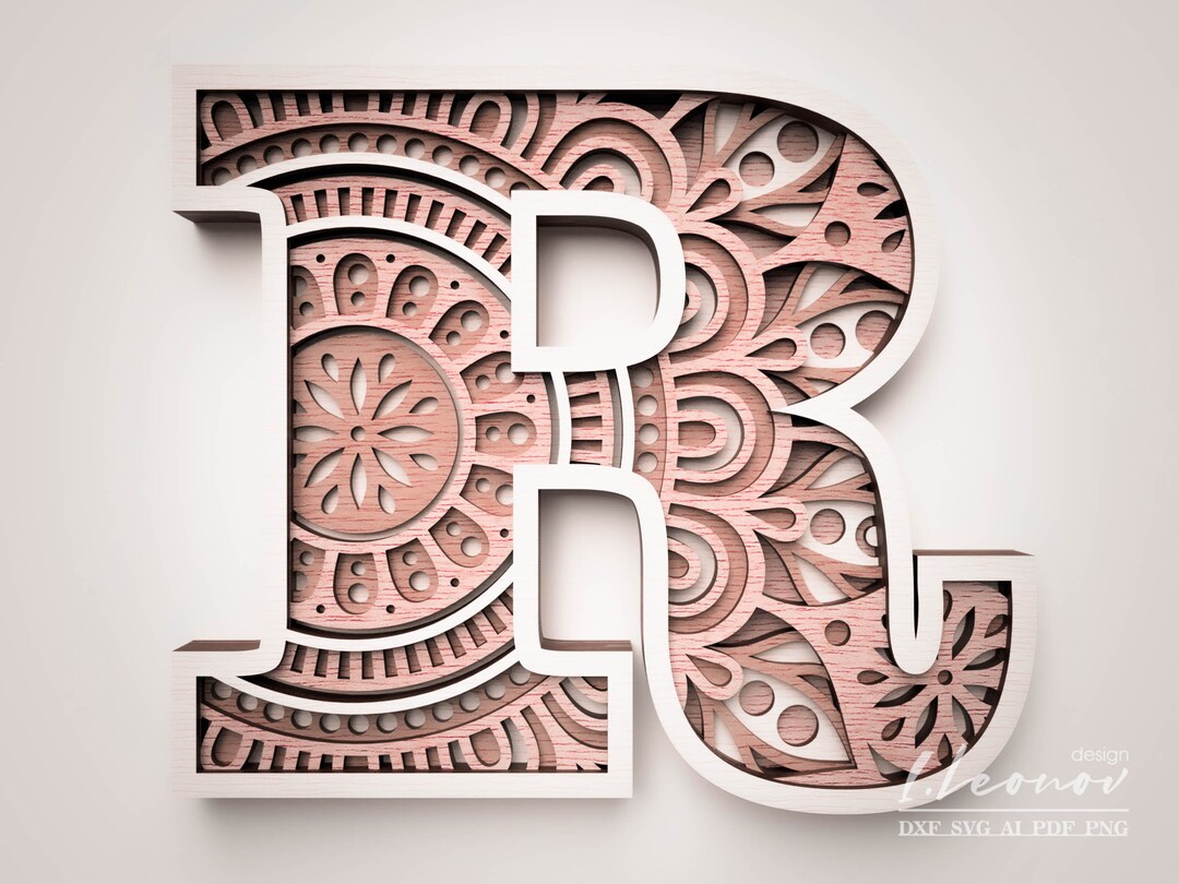 Laser Cut DXF Letter R DXF Alphabet Letter R, Laser Cut Letter ...