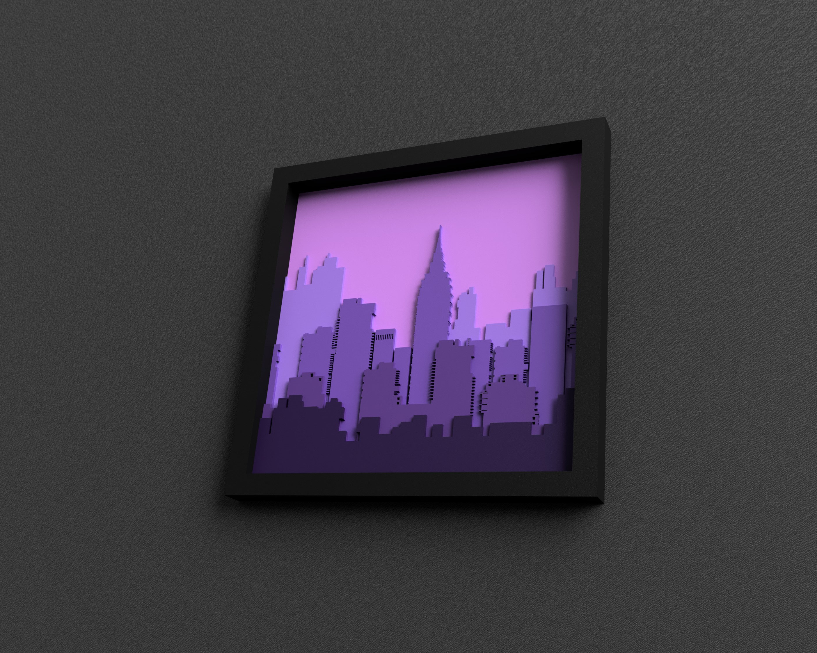 Digital File Multilayer City DXF File DXF File for Laser - Etsy