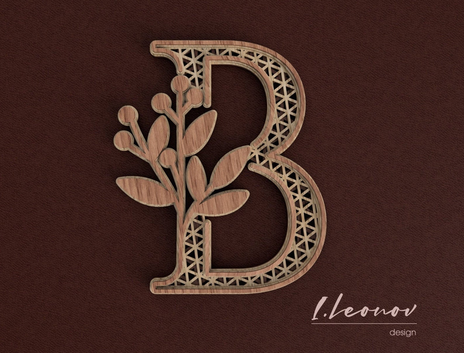 Laser Cut DXF Letter B DXF Alphabet Letter B Laser Cut | Etsy