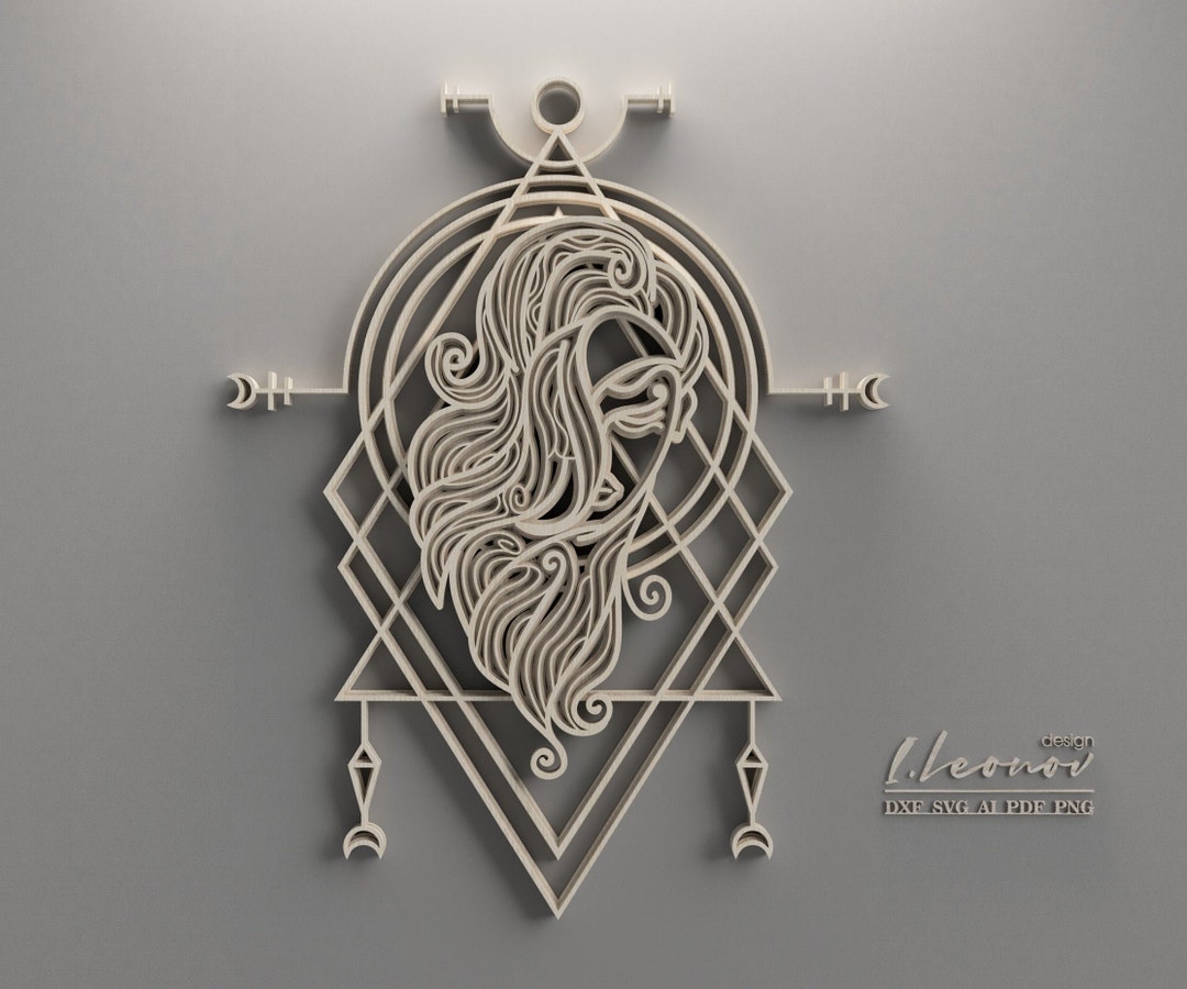 Virgo Zodiac Sign, Multilayer Wall Decoration, Virgo DXF Laser Cut File ...
