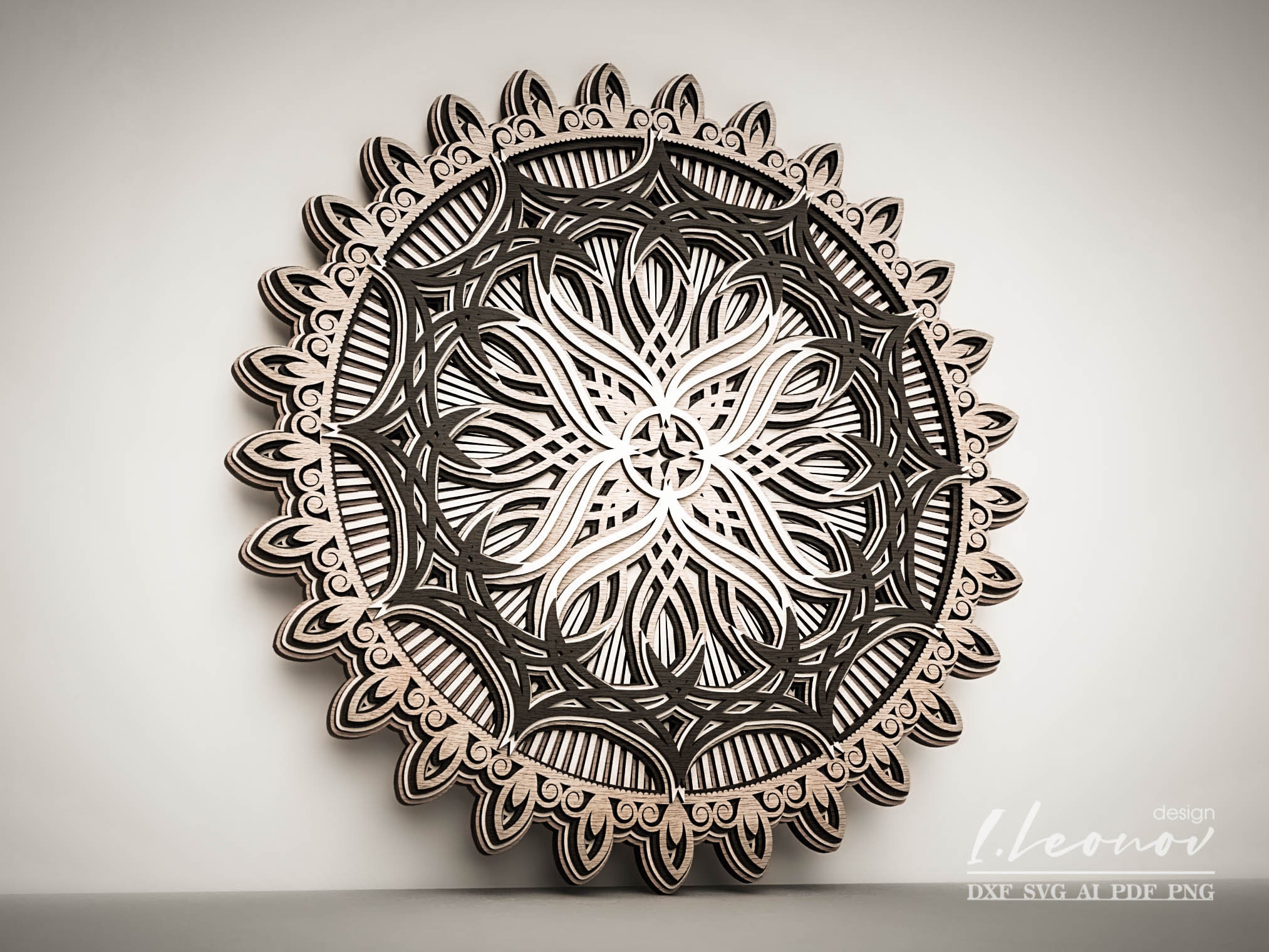 Digital File Mandala DXF File DXF File for Laser Cut - Etsy