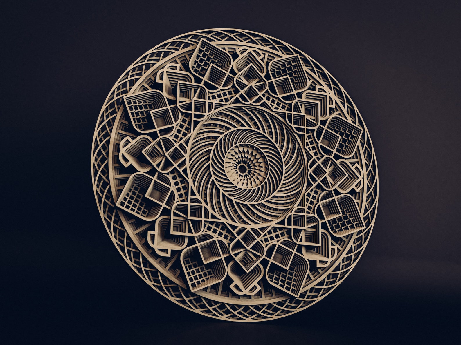 12 Layer Laser Cut Mandala With Led Light Vector File for - Etsy