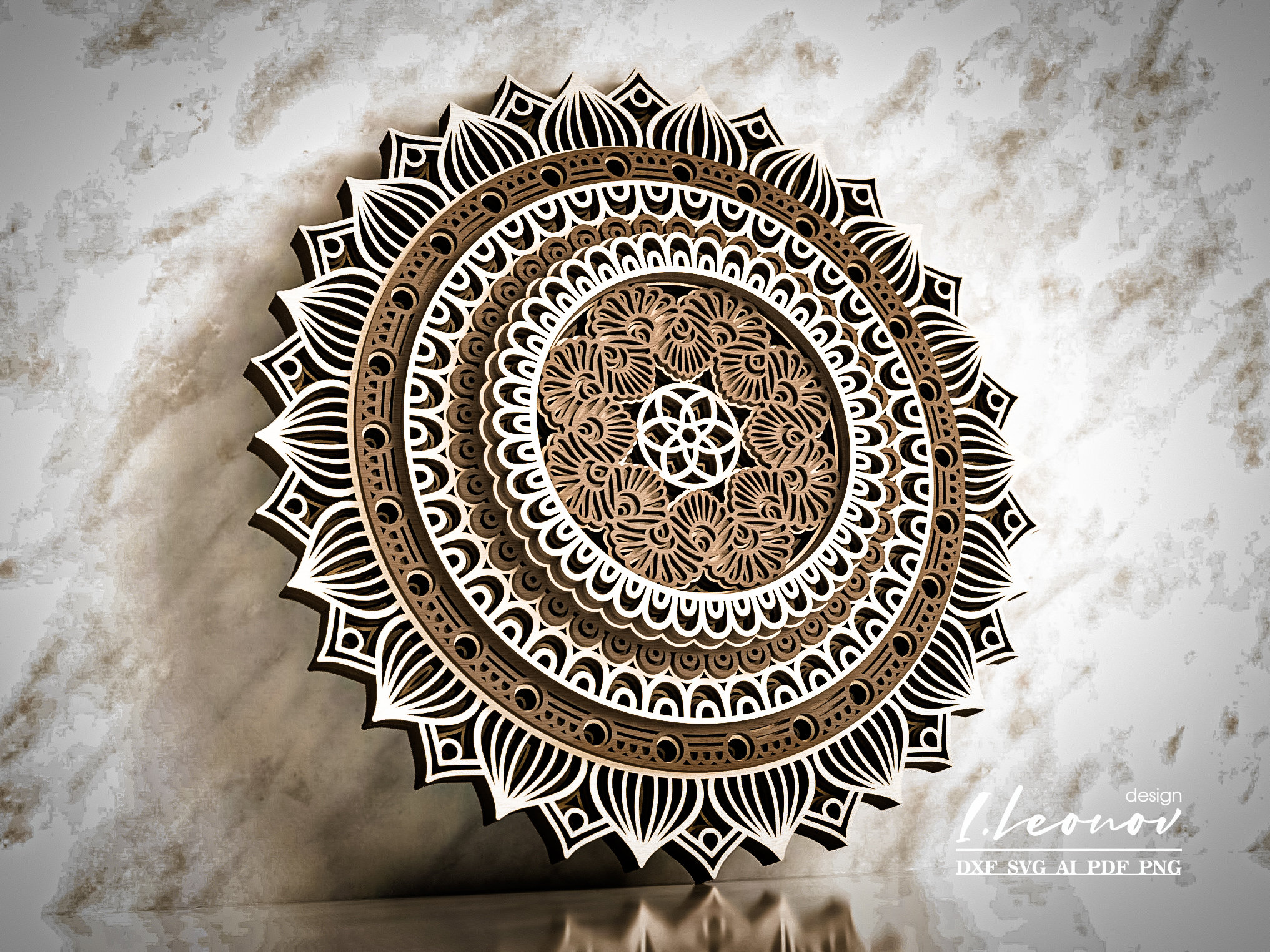 Digital File Mandala DXF File DXF File for Laser Cut - Etsy