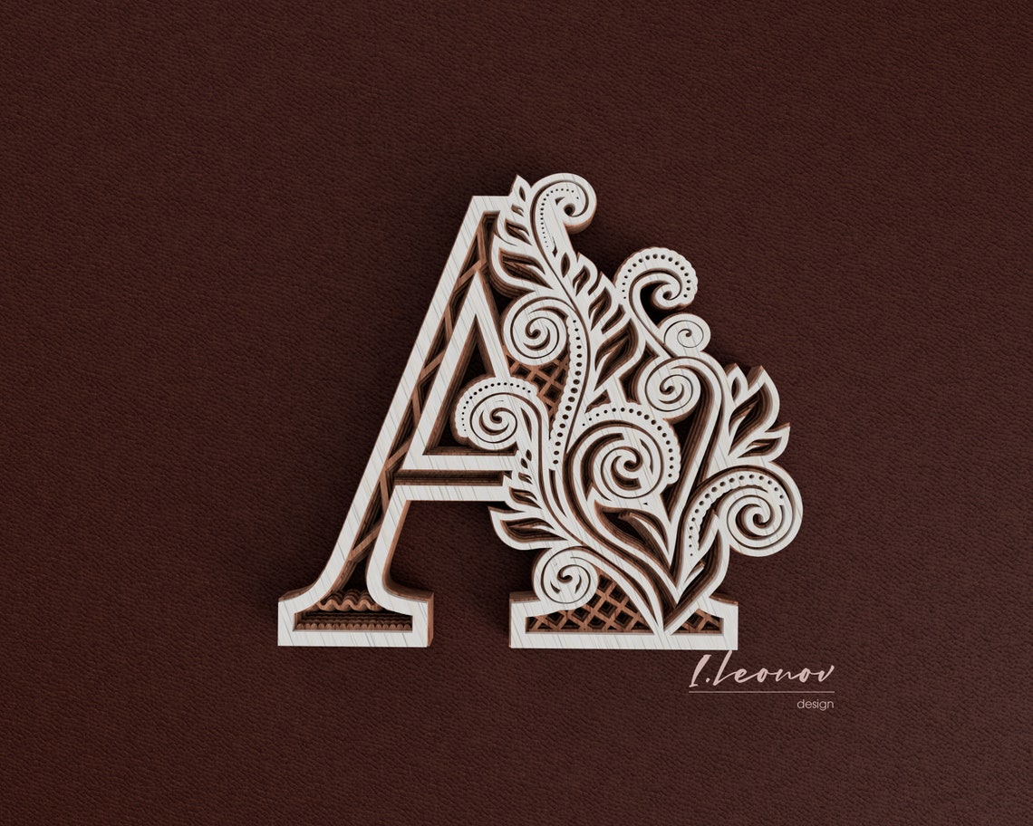 Laser Cut DXF Letter A DXF Alphabet Letter A Laser Cut | Etsy