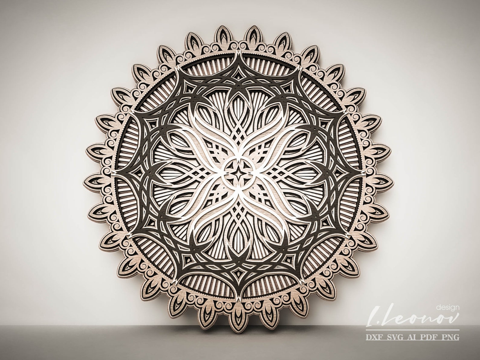 Digital File Mandala DXF File DXF File for Laser Cut - Etsy