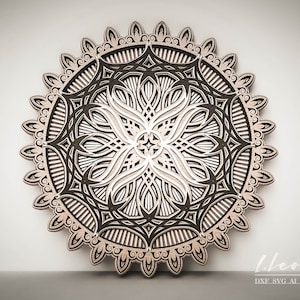 Digital File, Mandala DXF File, DXF File for Laser Cut, Layered Dxf ...
