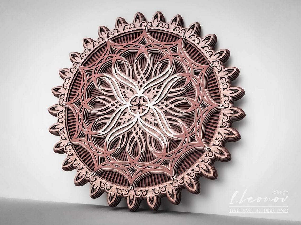 Digital File Mandala DXF File DXF File for Laser Cut - Etsy