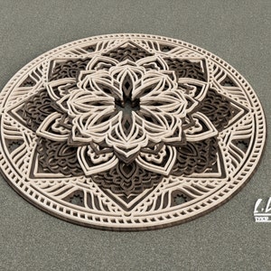 Digital File, Mandala DXF File, DXF File for Laser Cut, Layered Dxf ...