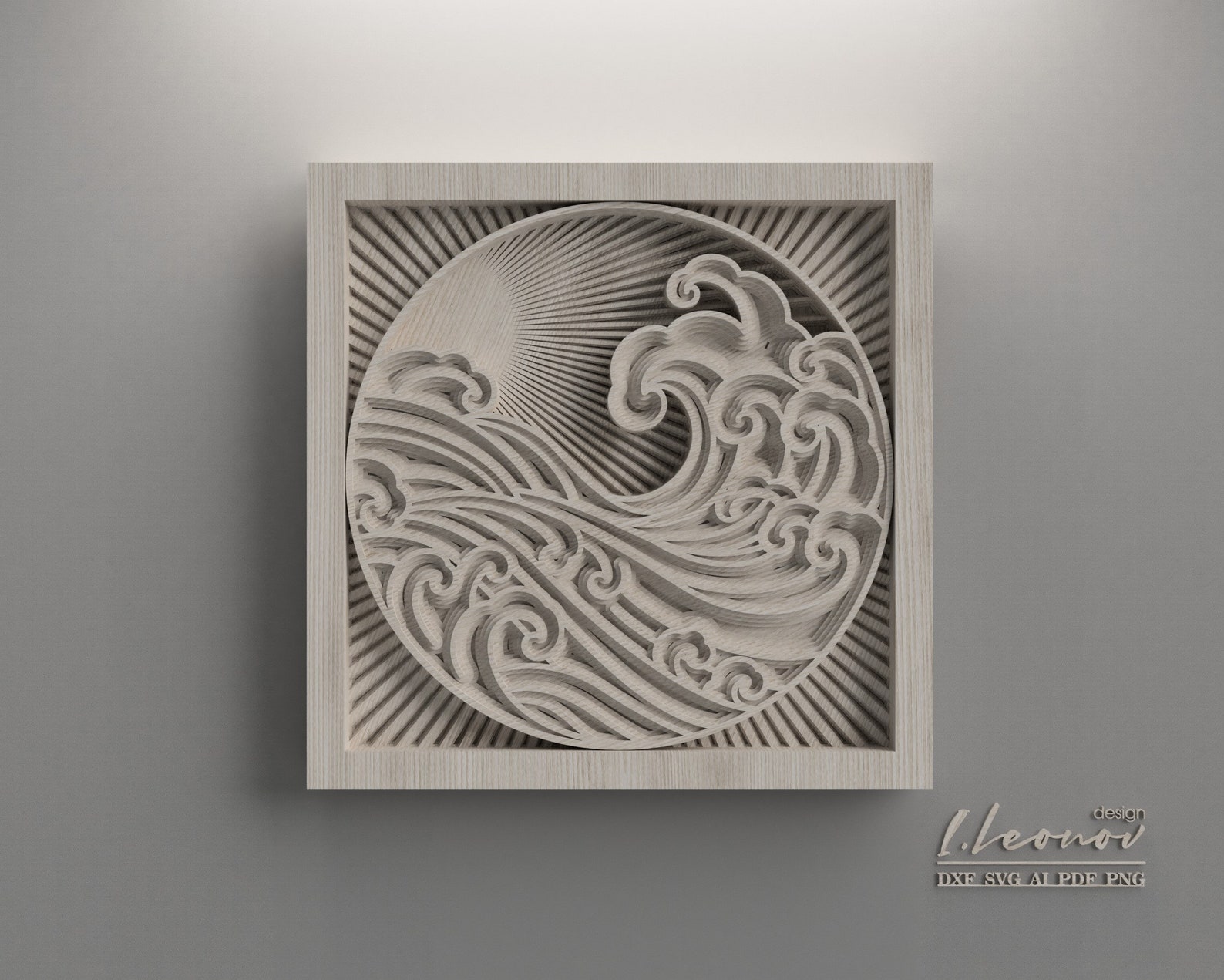 Digital File Multilayer Sea DXF File DXF File for Laser Cut - Etsy