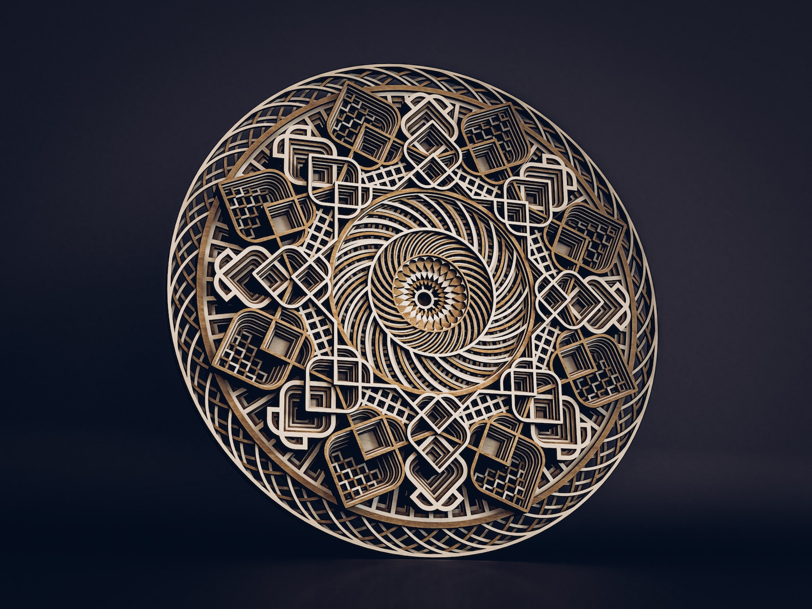 12 Layer Laser Cut Mandala With Led Light Vector File for - Etsy