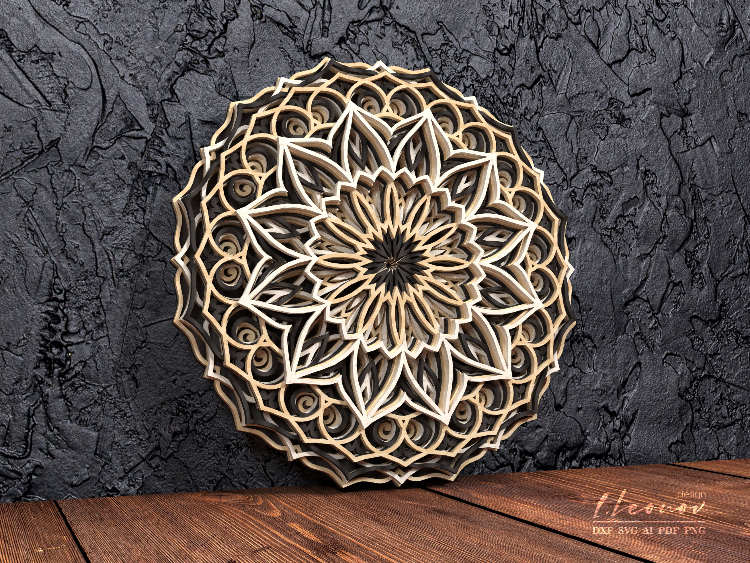 Digital File Mandala DXF File DXF File for Laser Cut - Etsy