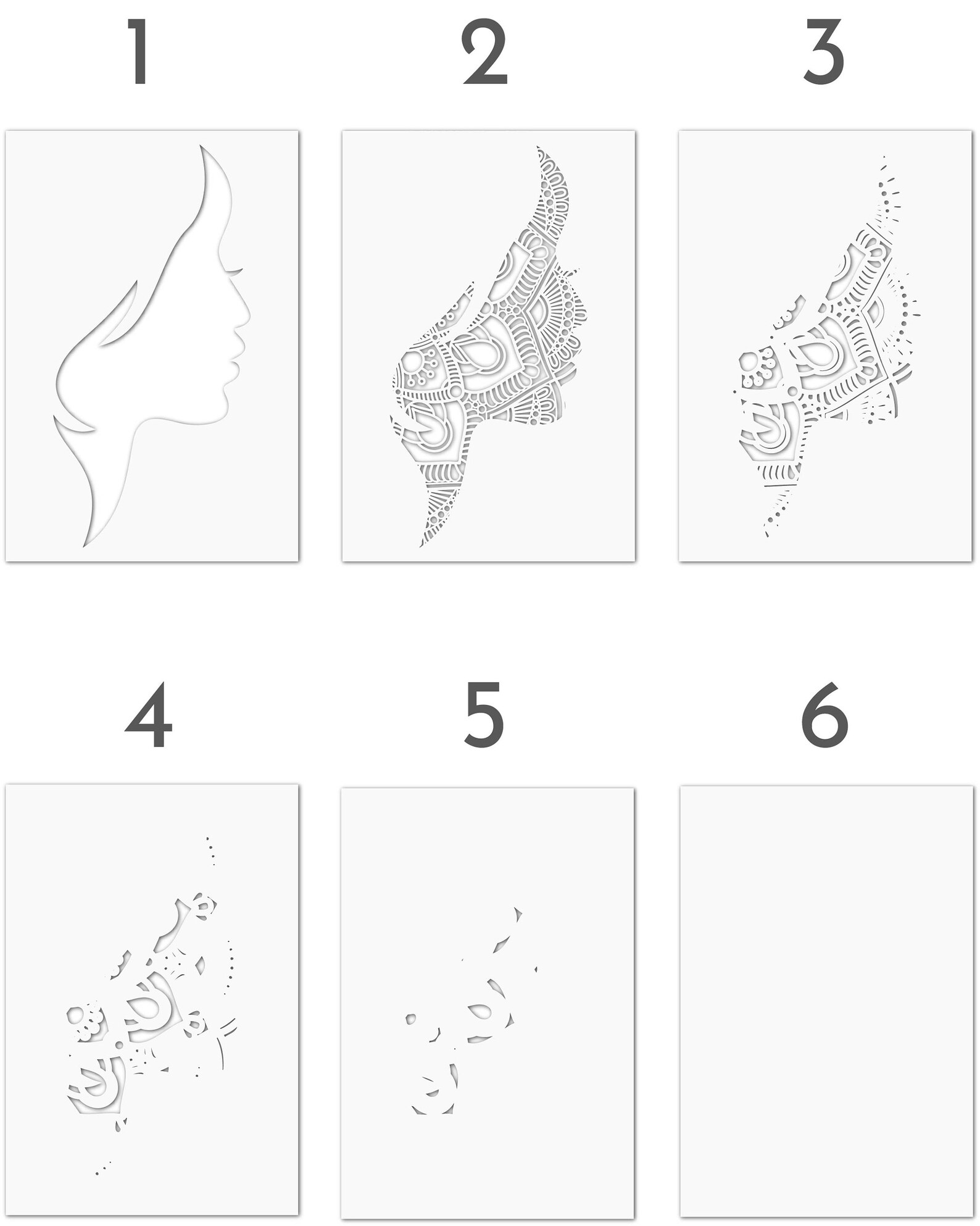 Multilayer Laser Cut File Women Dxf File SVG Ai EPS Dxf - Etsy