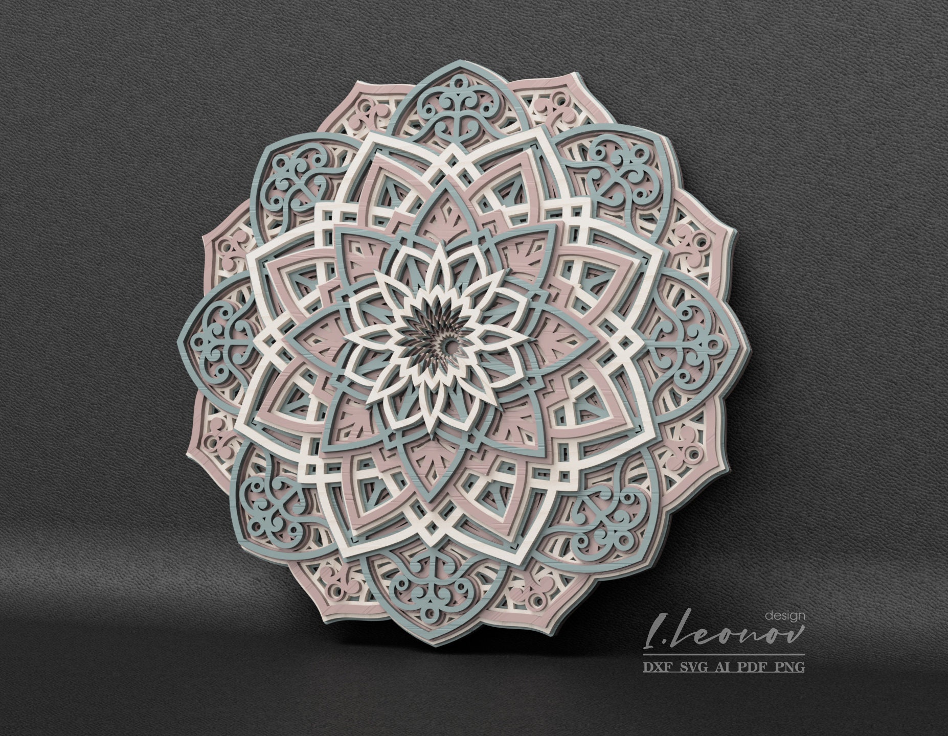 Digital File Mandala DXF File DXF File for Laser Cut | Etsy