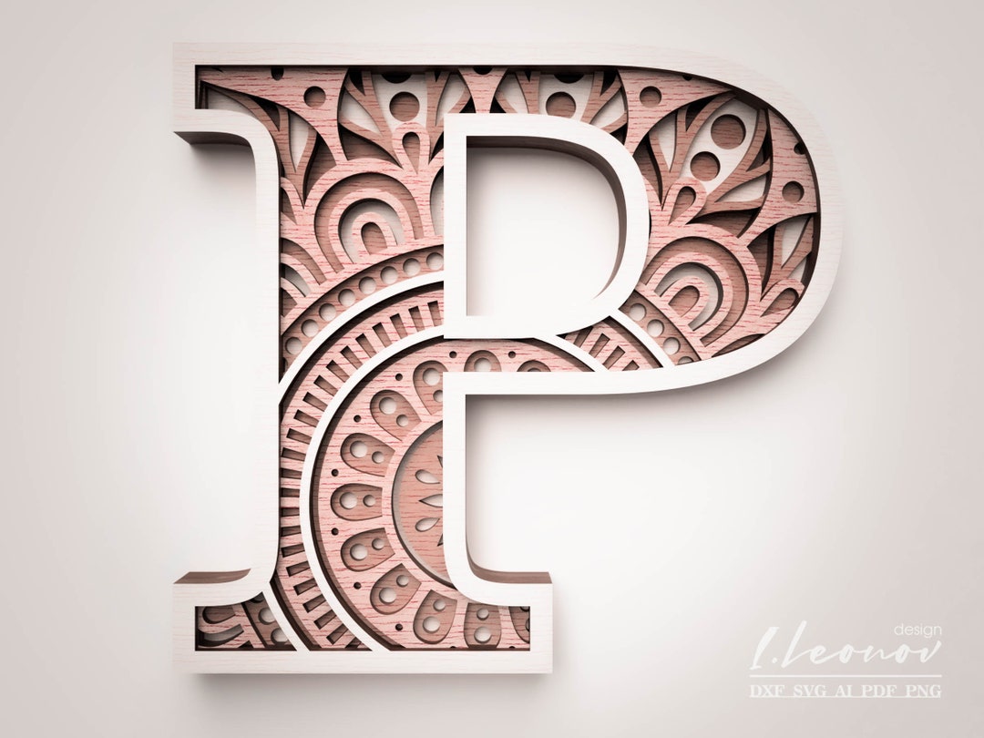 Laser Cut DXF Letter P DXF Alphabet Letter P, Laser Cut Letter ...