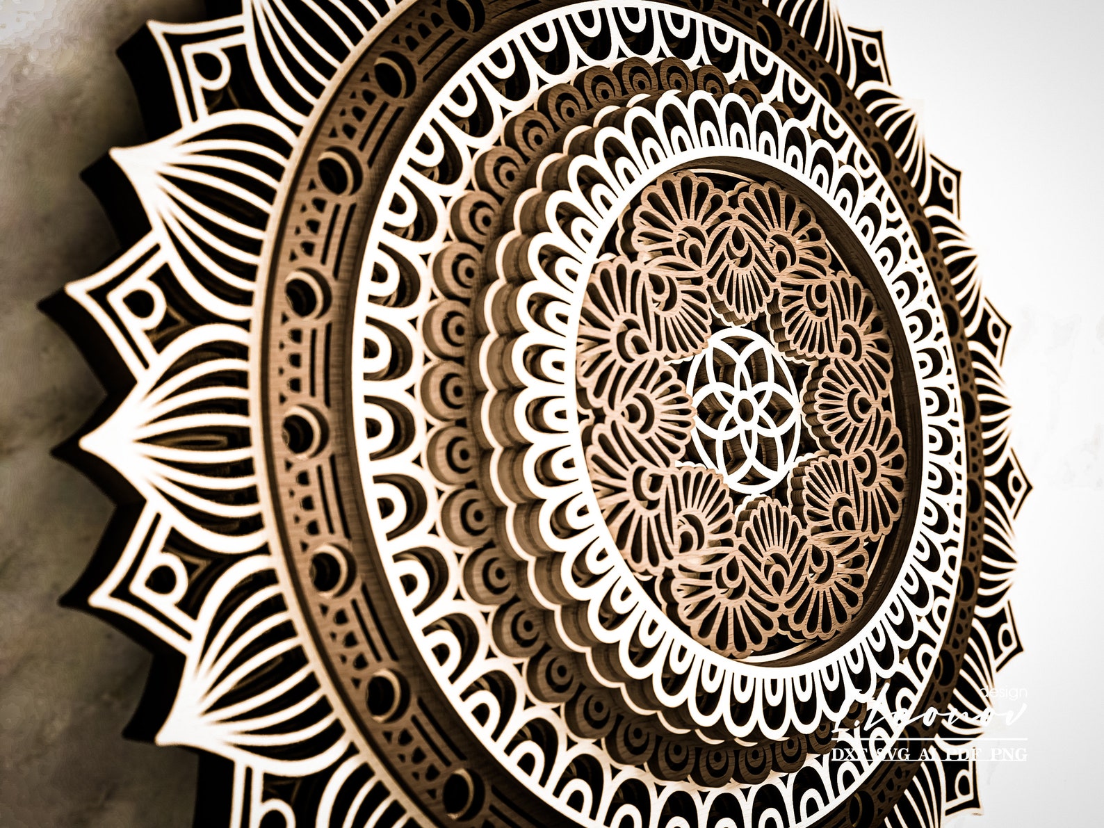 Digital File Mandala DXF File DXF File for Laser Cut - Etsy