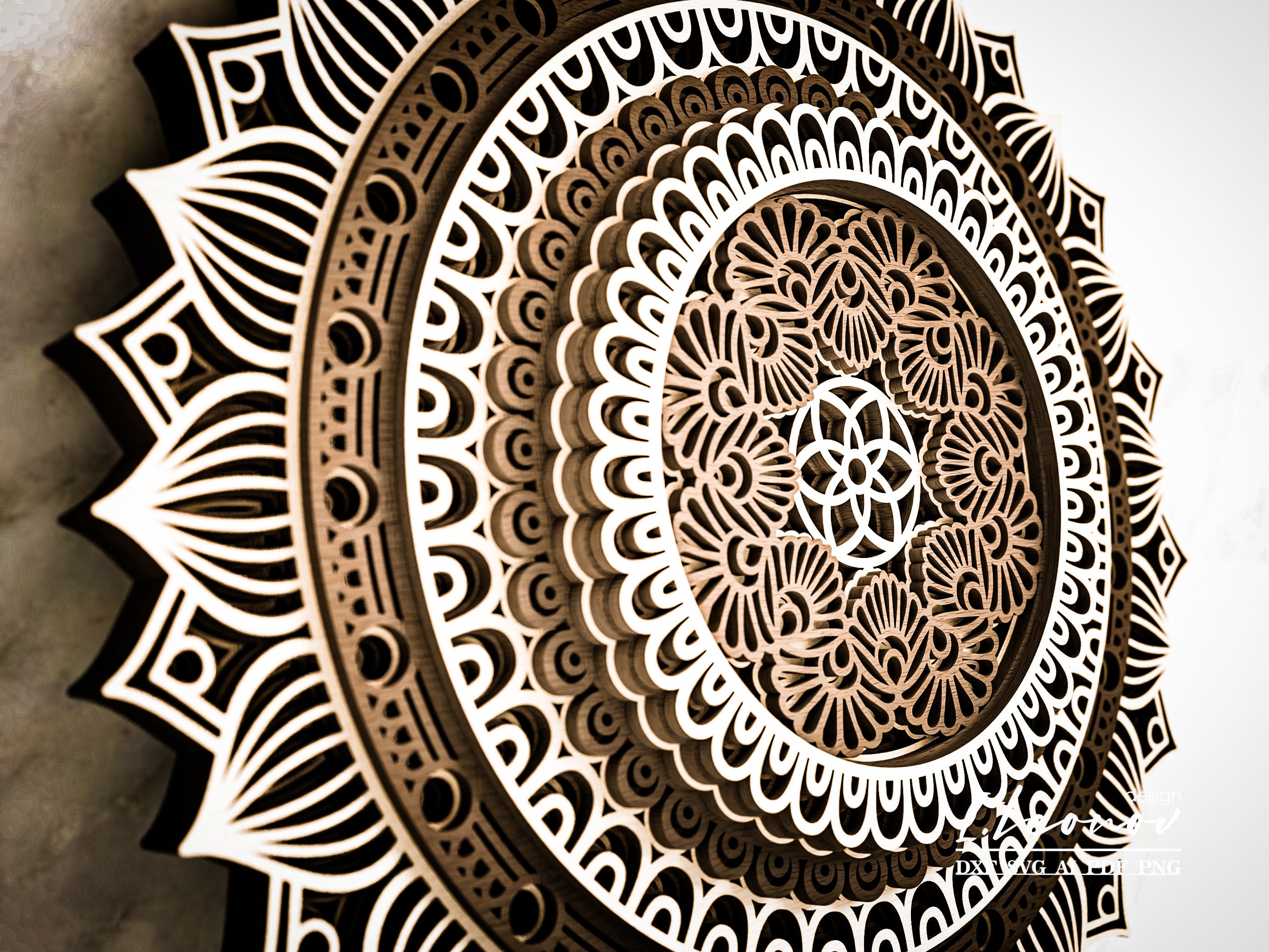 Digital File Mandala DXF File DXF File for Laser Cut - Etsy