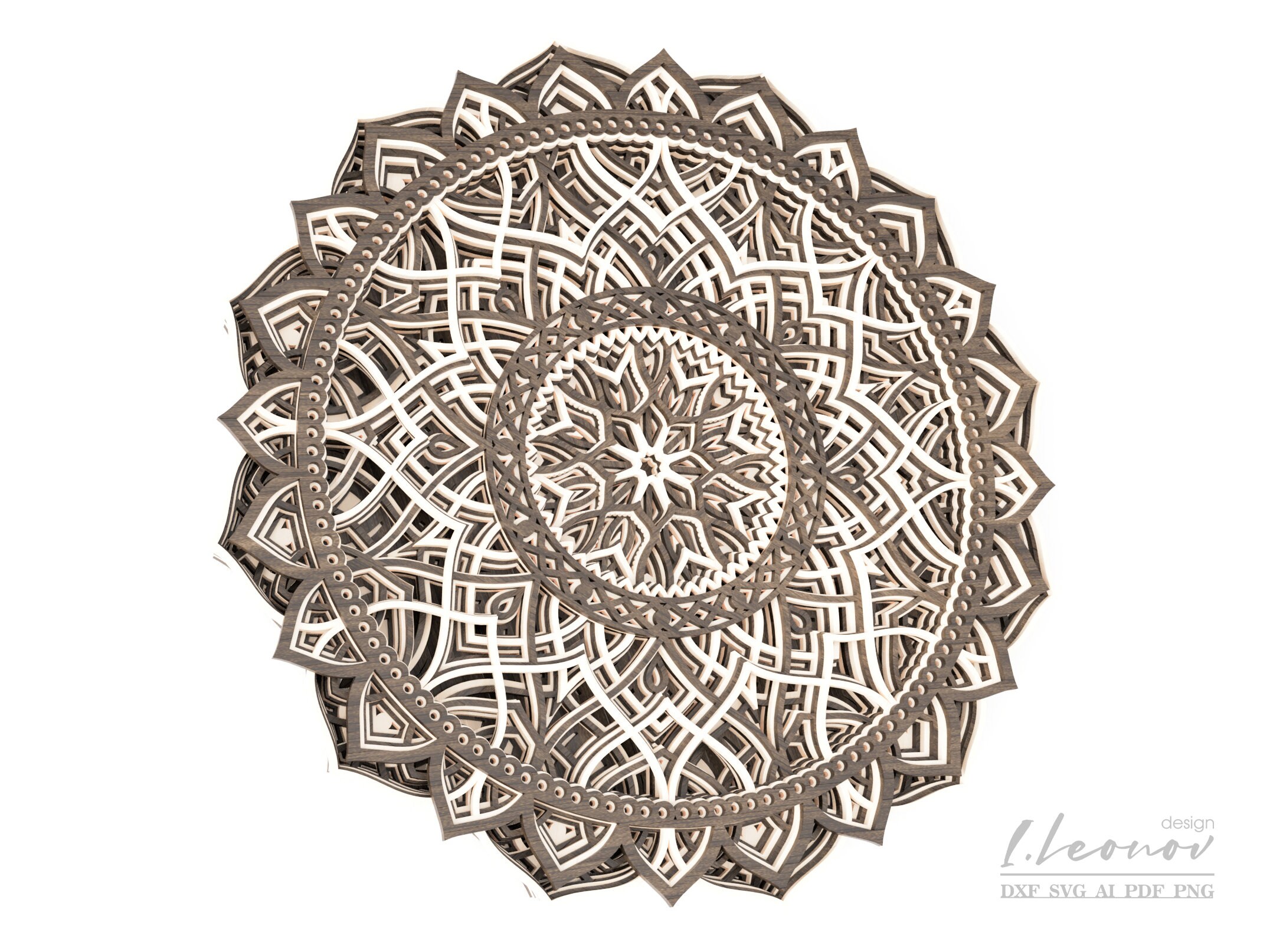 Digital File Mandala DXF File DXF File for Laser Cut - Etsy