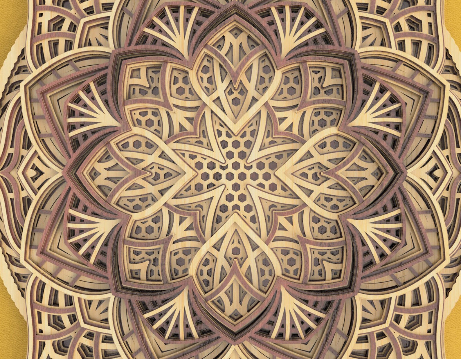 Multilayer Laser Cut Mandala Dxf File , Dxf File for Laser Cut, Paper ...