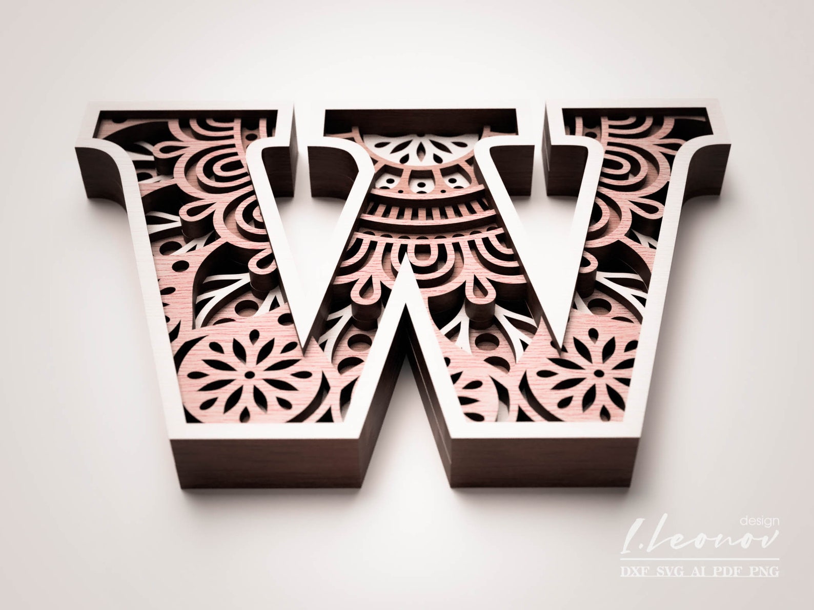 Laser Cut DXF Letter W DXF Alphabet Letter W, Laser Cut Letter ...