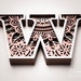 Laser Cut DXF Letter W DXF Alphabet Letter W, Laser Cut Letter ...