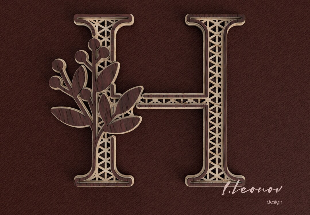 Laser Cut DXF Letter H DXF Alphabet Letter H, Laser Cut Letter ...