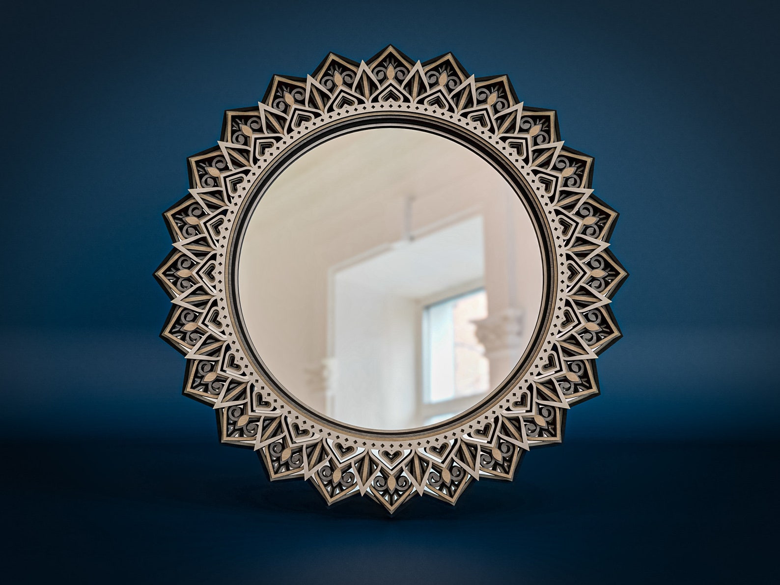 Multilayer Mirror Frame, Digital File, Multilayer DXF File, DXF File ...