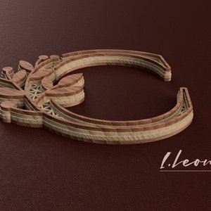 Laser Cut DXF Letter C DXF Alphabet Letter C, Laser Cut Letter ...