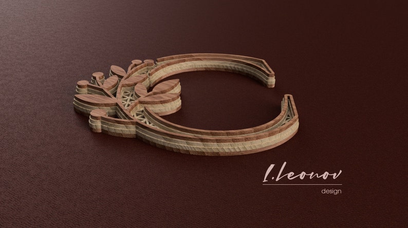 Laser Cut DXF Letter C DXF Alphabet Letter C Laser Cut - Etsy