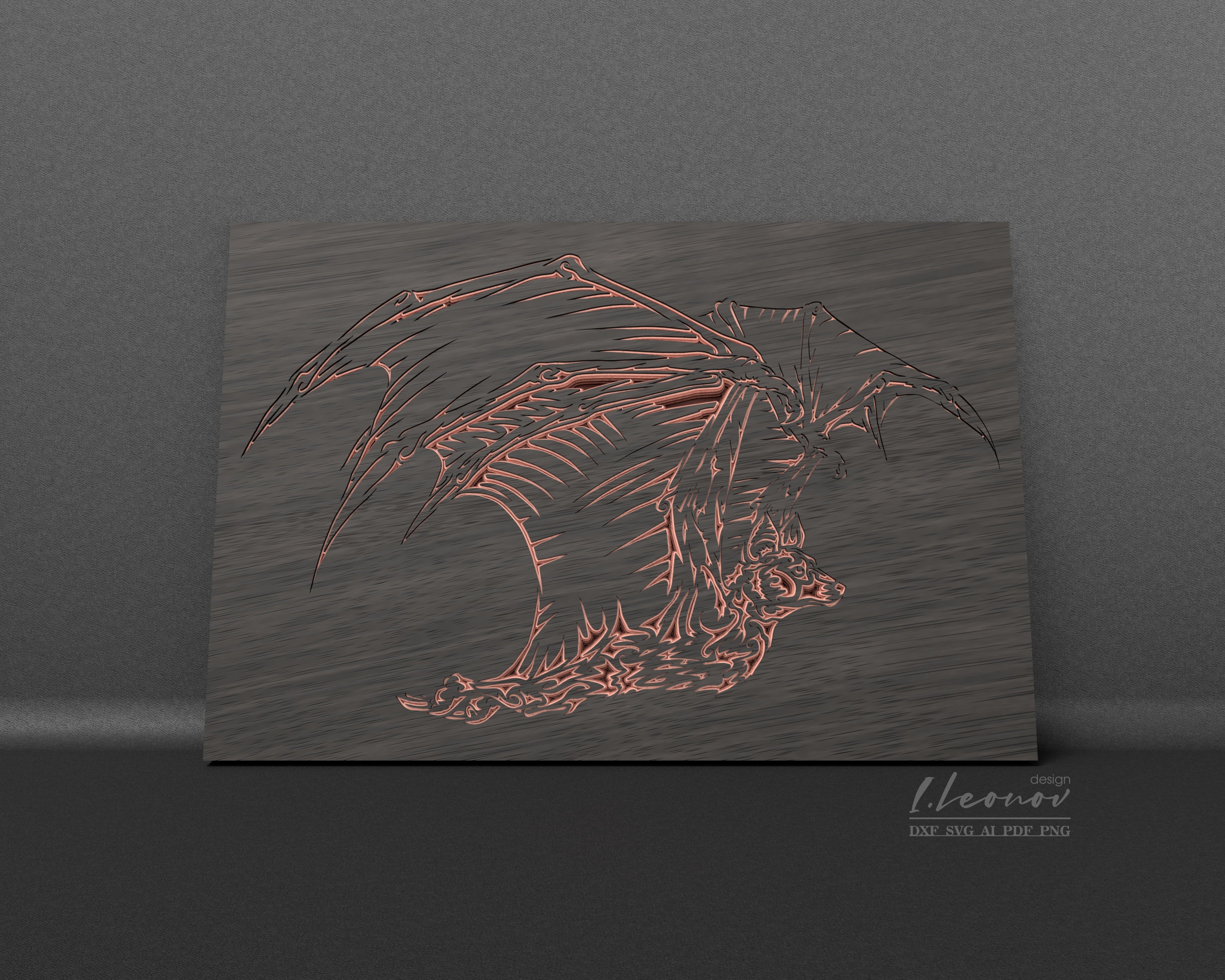 Multilayer Laser Cut File, Bat Dxf File, SVG Ai EPS Dxf Laser Cut Wall ...