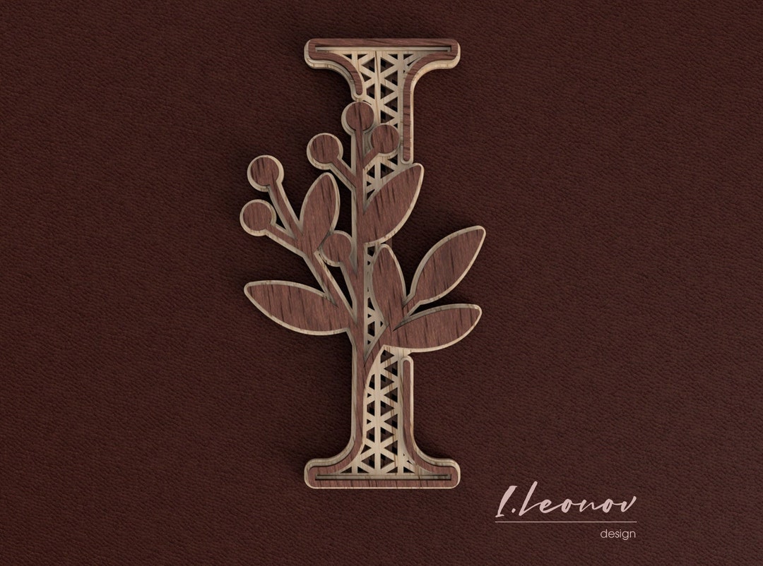Laser Cut DXF Letter I DXF Alphabet Letter I, Laser Cut Letter ...