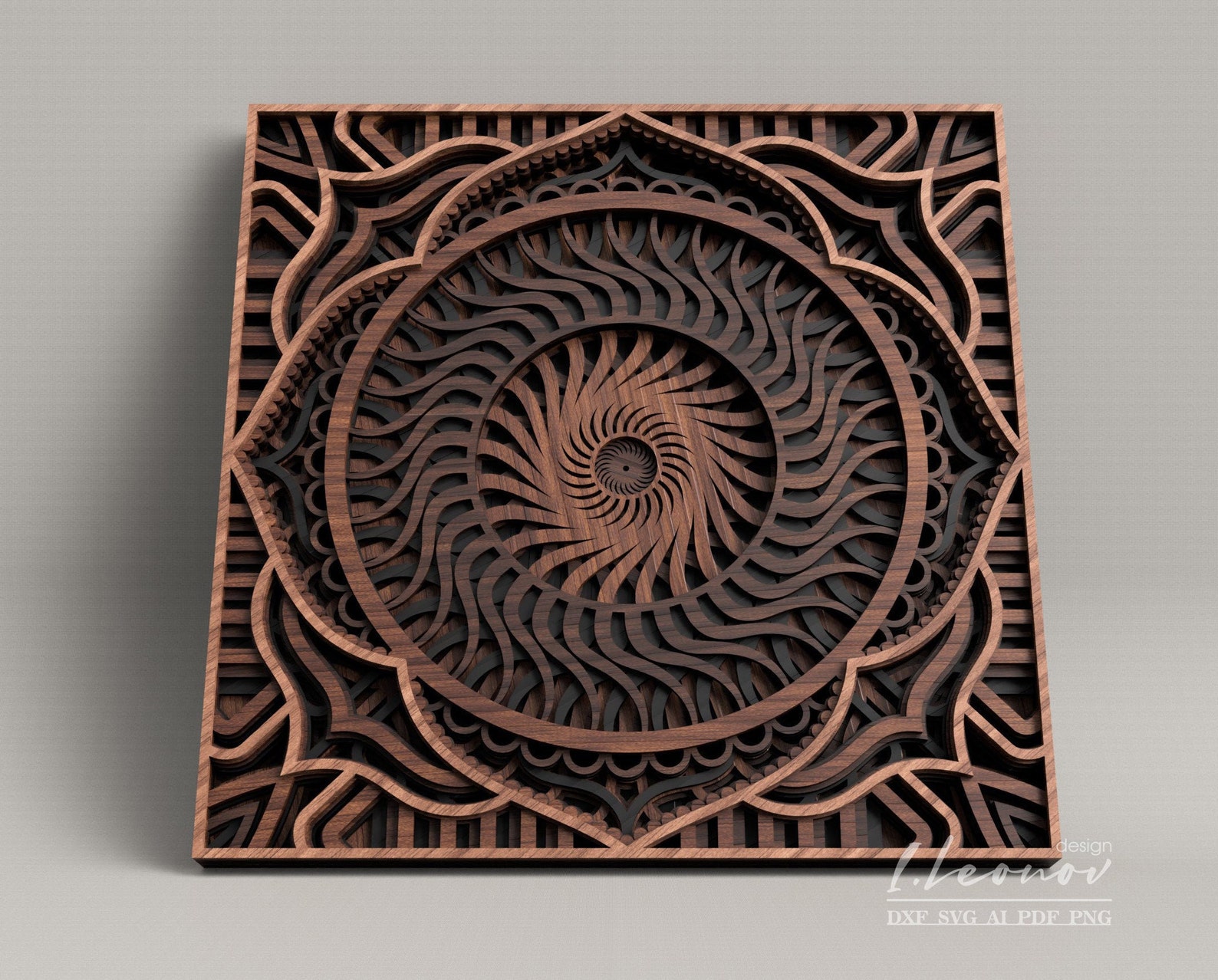 Multilayer Laser Cut Mandala Dxf File , Dxf File for Laser Cut, Paper ...