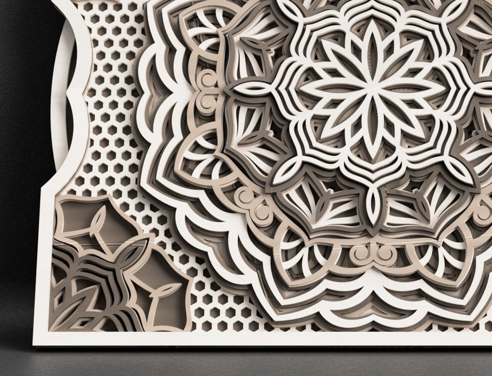 Digital File, Mandala DXF File, DXF File for Laser Cut, Layered Dxf ...