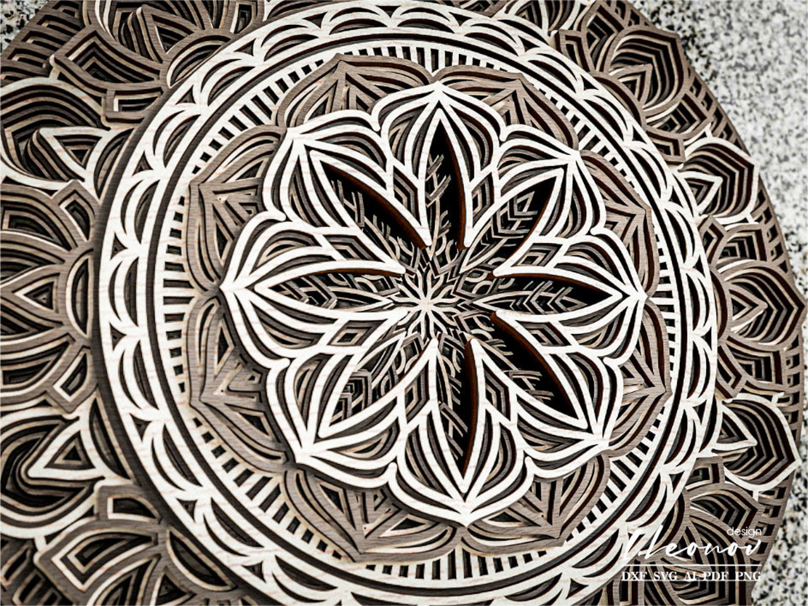 Digital File Mandala DXF File DXF File for Laser Cut - Etsy